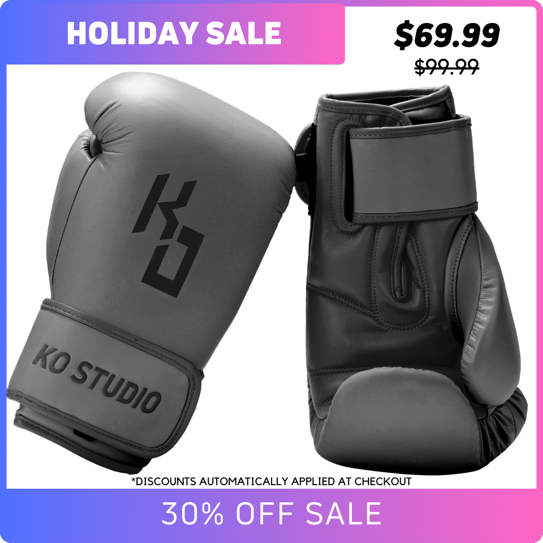 Contemporary Ink 02 Black Boxing Gloves | KO Studio