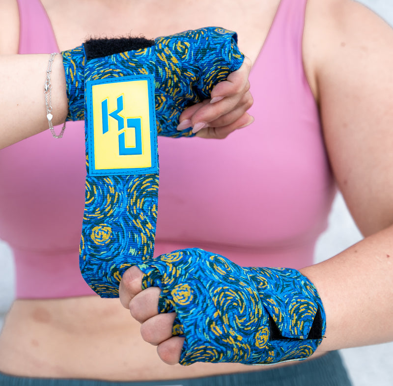 Starry Night Women's Boxing Hand Wraps - KO Studio Official